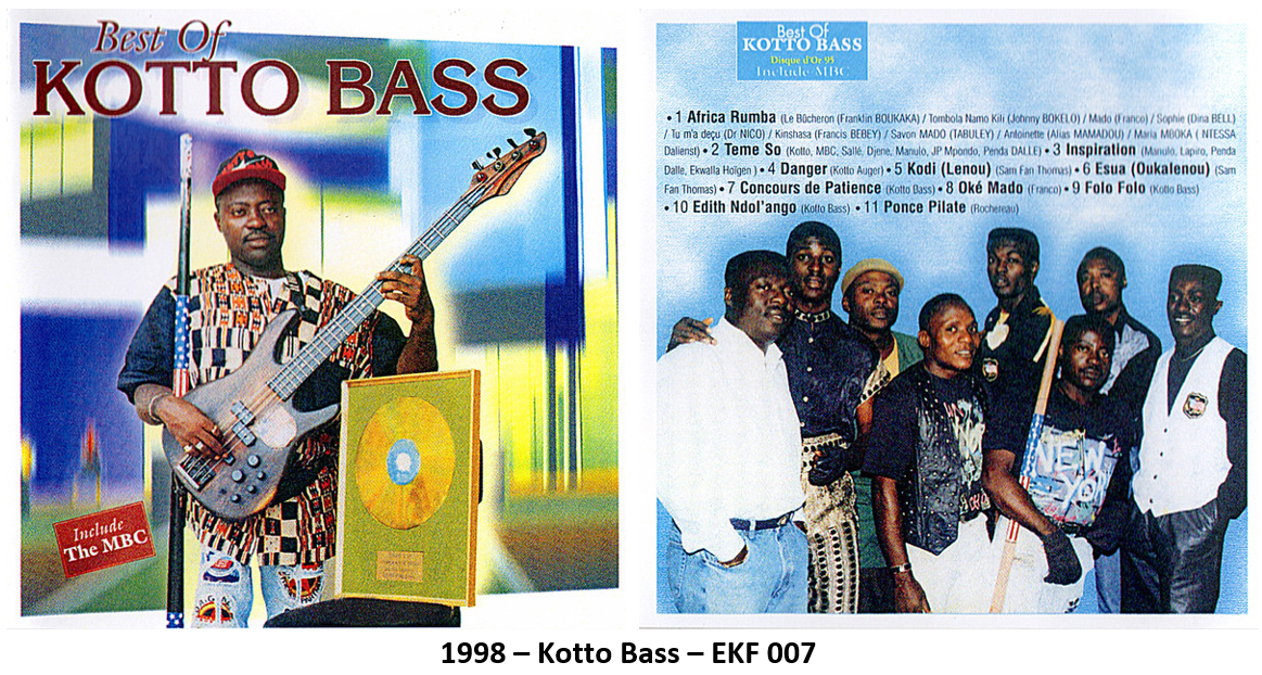 20 Novembre 1996 - 20 Novembre 2017 : Kotto Bass, 21 ans déjà ...